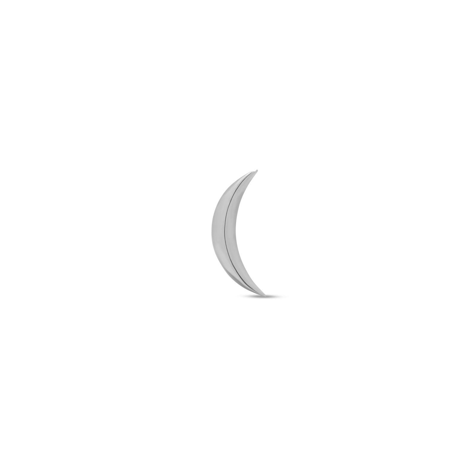 Threadless Crescent Moon Attachment – Trident - Fine Body Jewelry