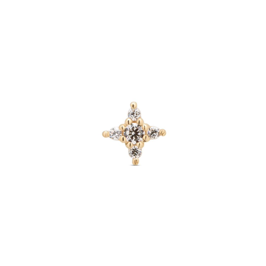 14kt Gold Threadless - Twinkle Star Attachment – Trident - Fine Body ...