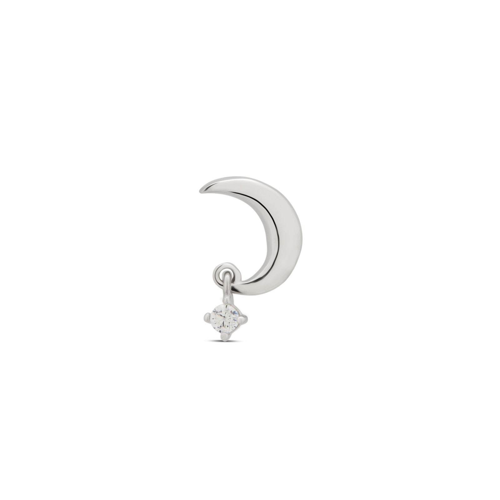 14kt White Gold Threadless - Dangle Moon Attachment – Trident - Fine ...