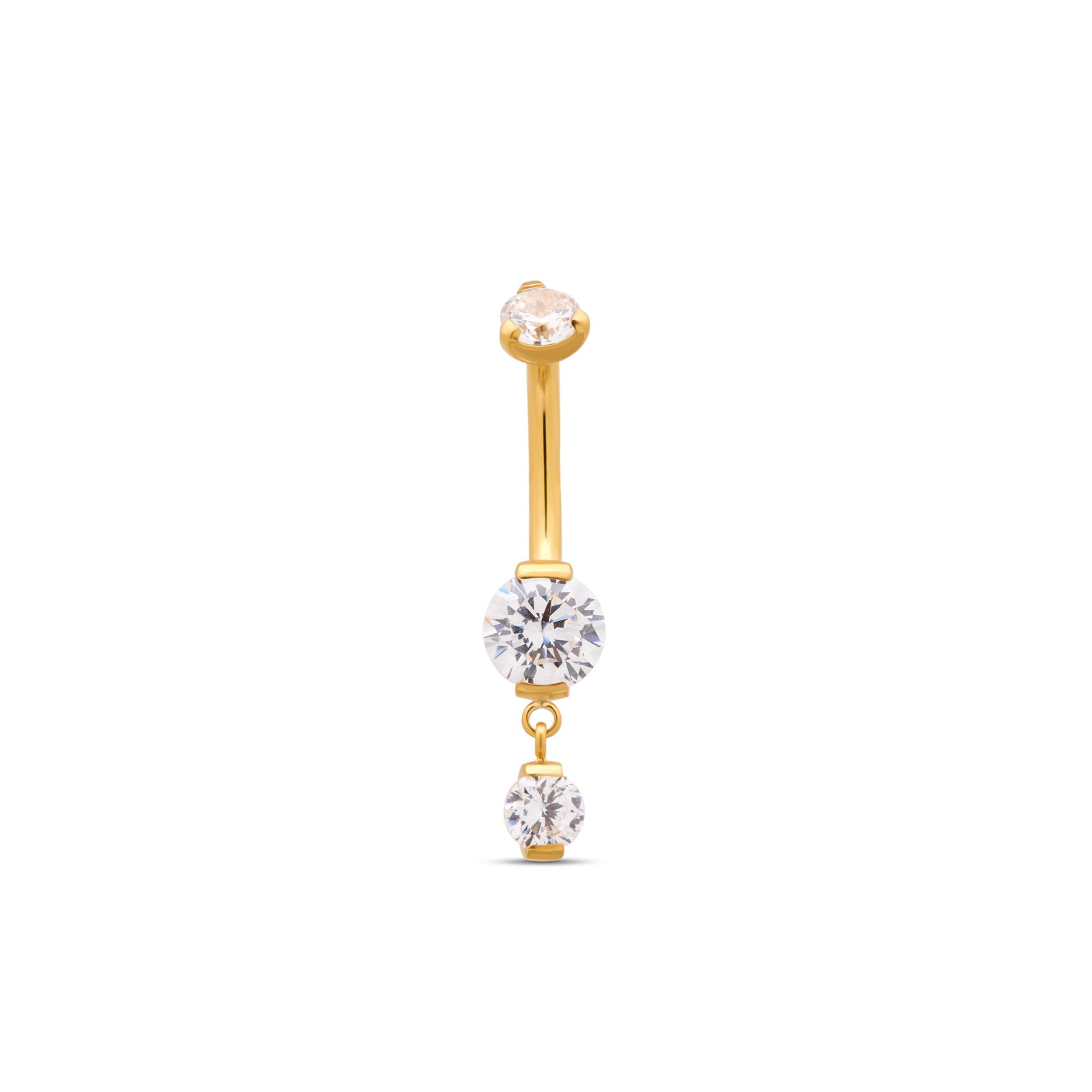 Gold PVD Navels – Tagged "Navel Bars" – Trident - Fine Body Jewelry