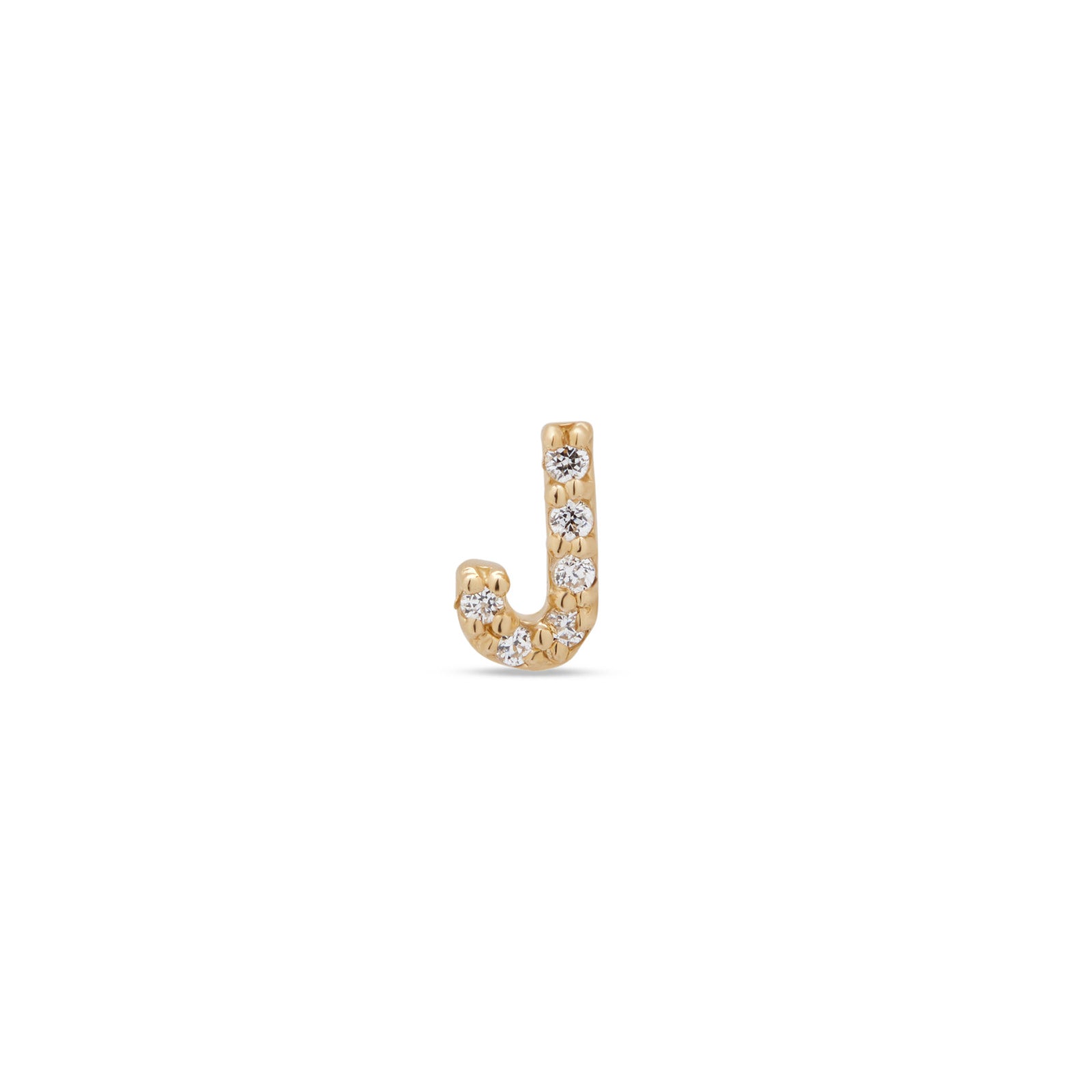14kt Gold Threadless - Jewel J – Trident - Fine Body Jewelry