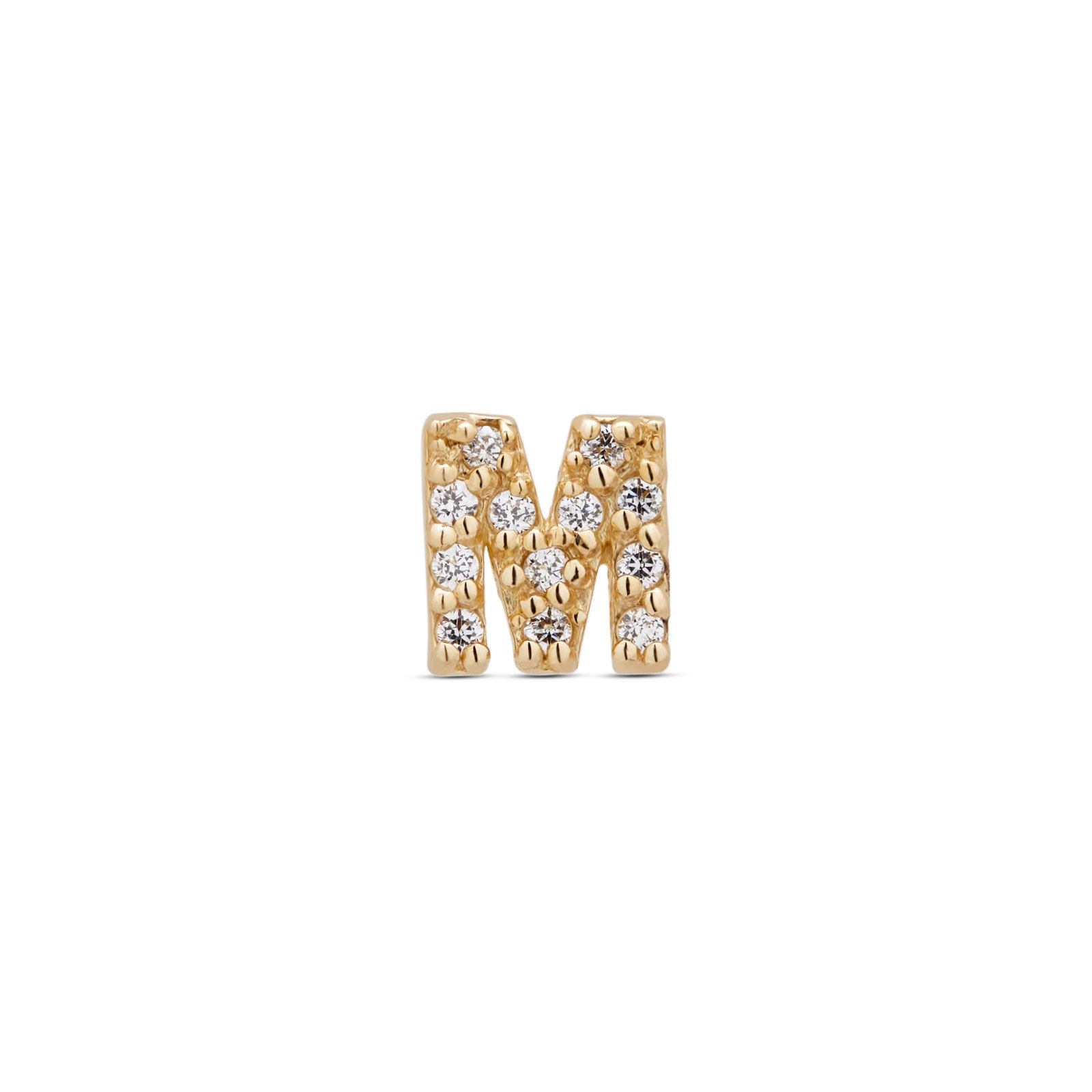 14kt Gold Threadless - Jewel M – Trident - Fine Body Jewelry