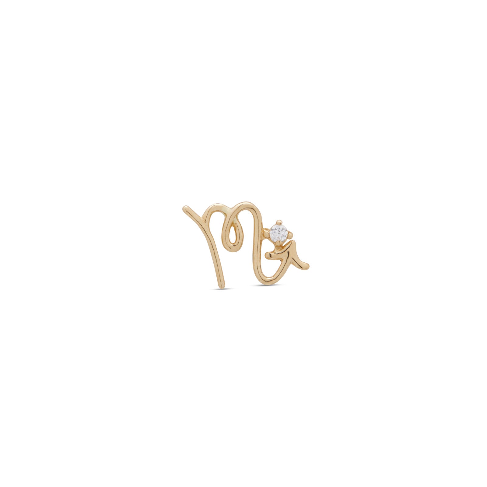 14kt Gold Threadless - Scorpio – Trident - Fine Body Jewelry