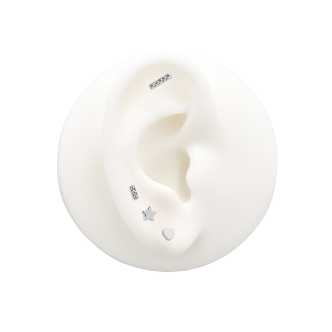 Trident Titanium Threadless Star Attachment – Trident - Fine Body Jewelry
