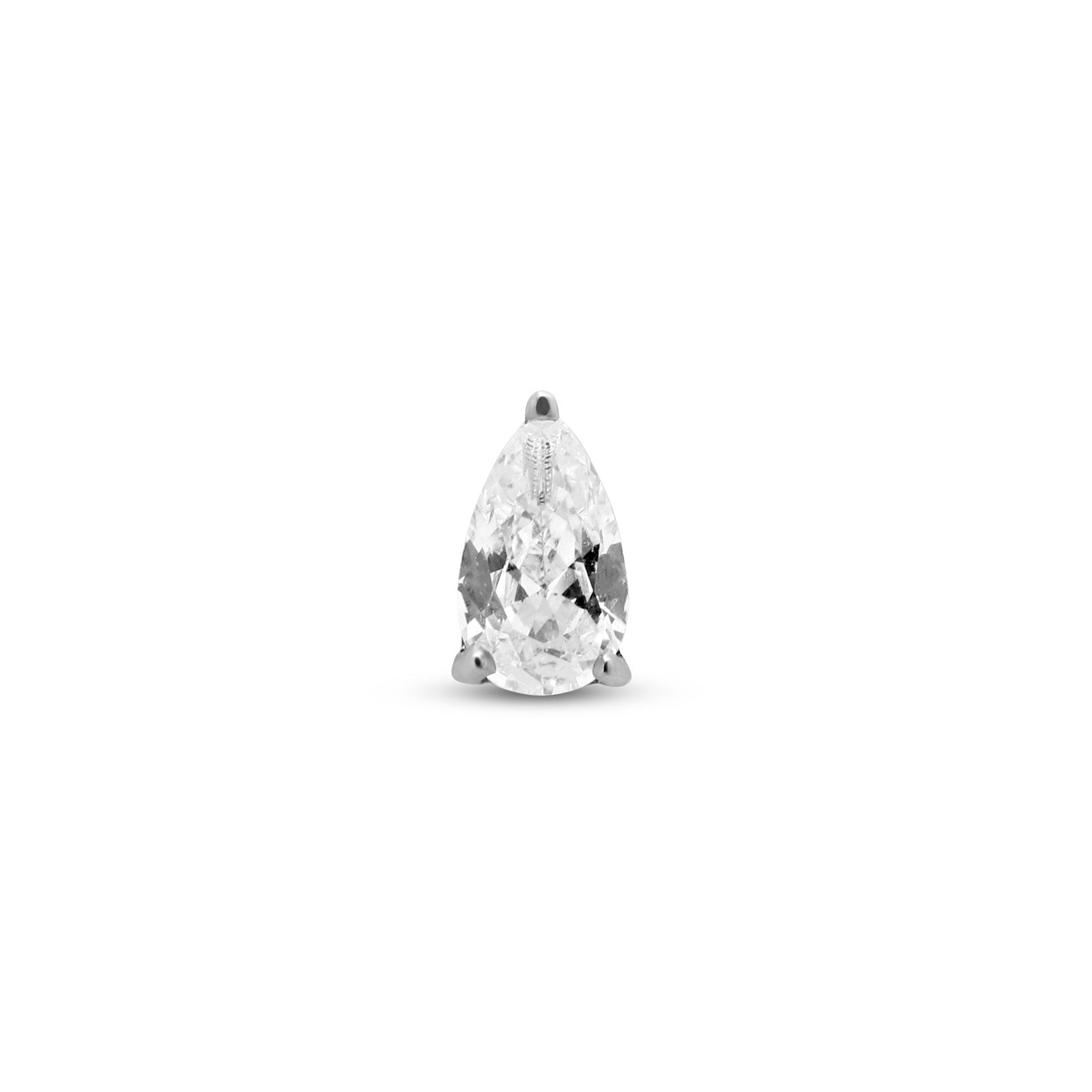 Threadless Jeweled Pyrus Attachment – Trident - Fine Body Jewelry