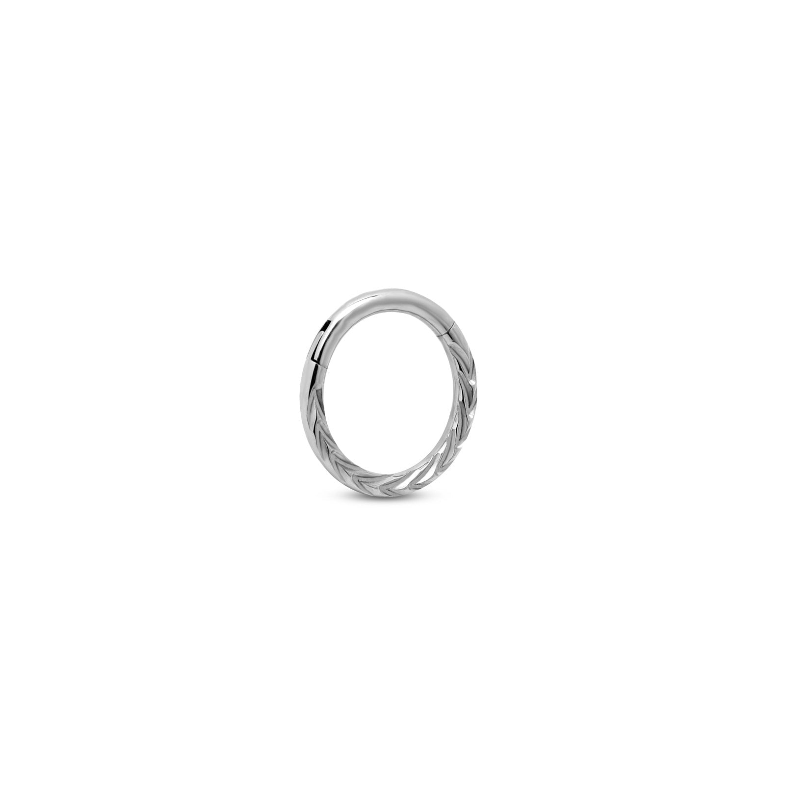Carved Hinged Ring – Trident - Fine Body Jewelry