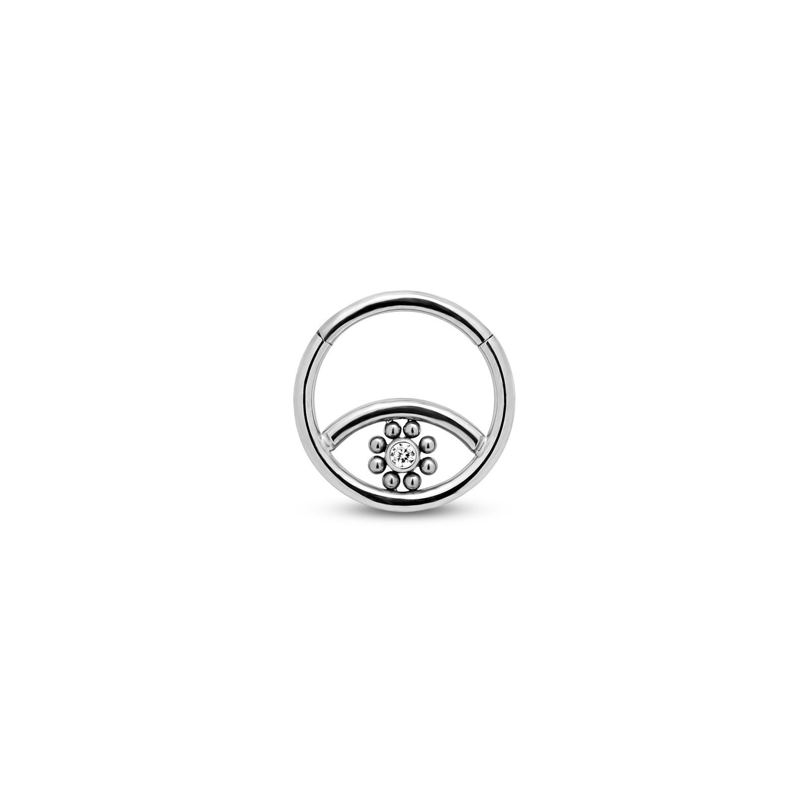 Cluster Eye Hinged Ring – Trident - Fine Body Jewelry